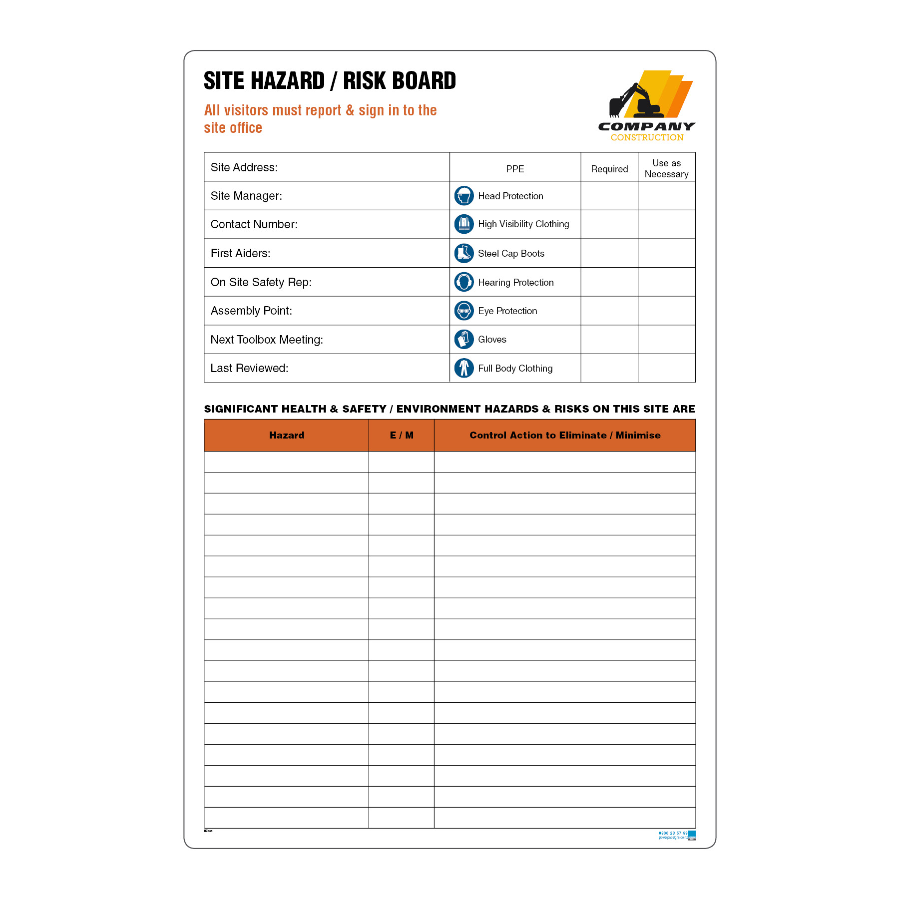 Hazard Boards | Powerpac