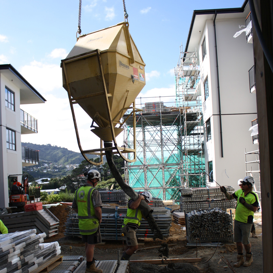 2,000L Boscaro Concrete Column Skip with Release Cord | Powerpac