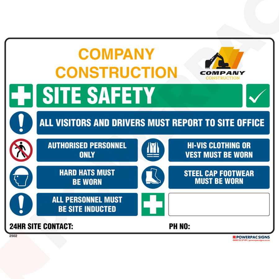Mandatory Signs - Site Safety Notice | Powerpac Group