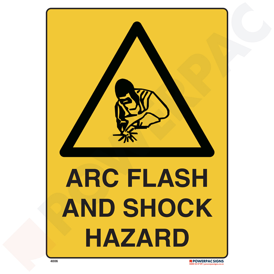 Warning Signs - Arc Flash & Shock Hazard | Powerpac Group