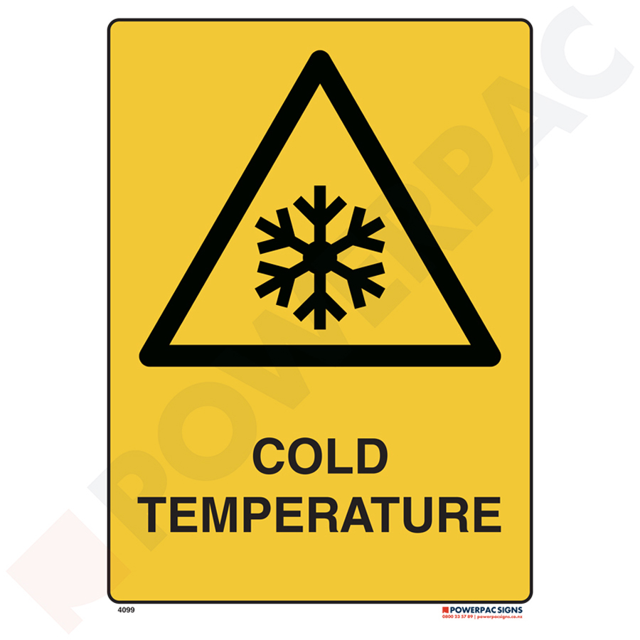 Warning Signs - Cold Temperature | Powerpac Group