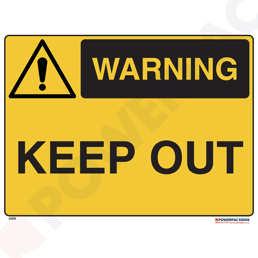 Warning Signs - Keep Out | Powerpac Group