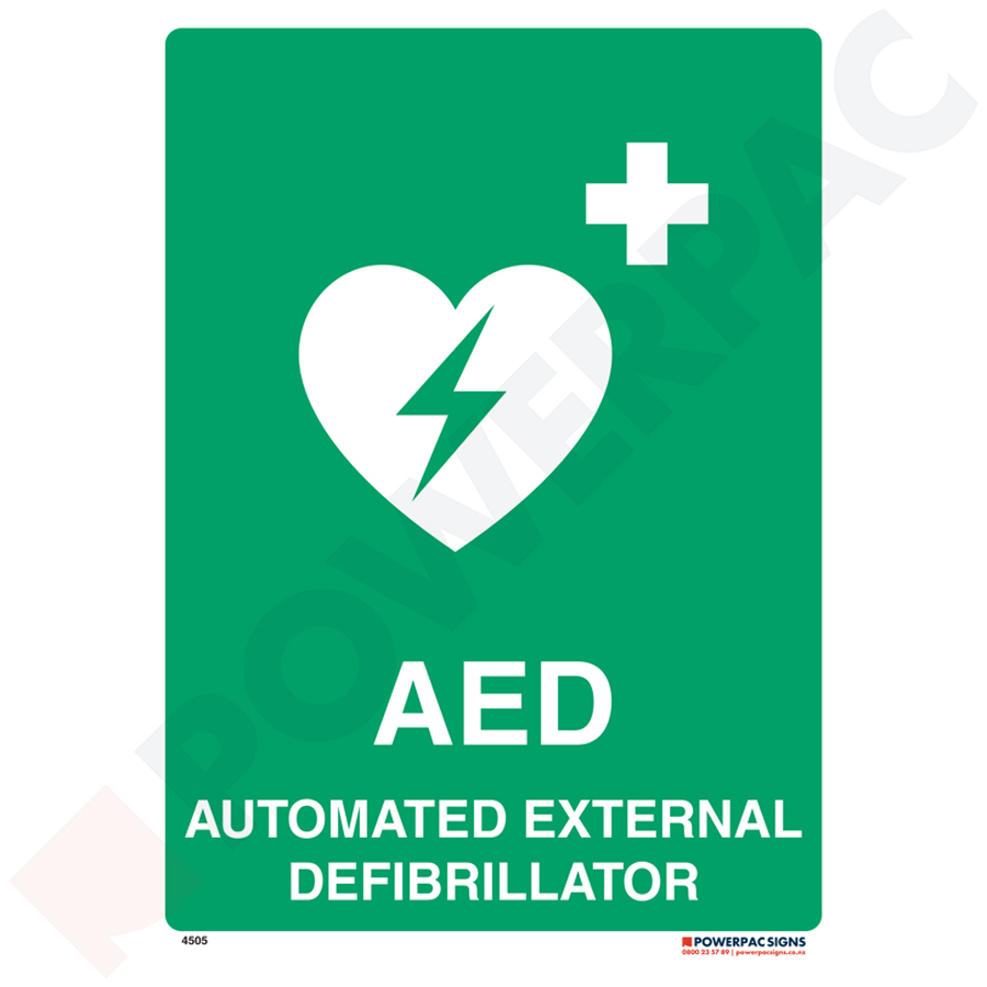 Emergency Signs - AED | Powerpac Group
