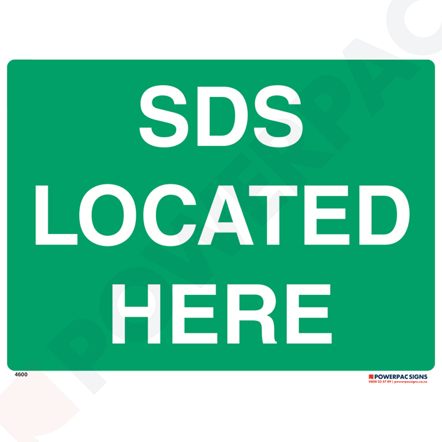 Warning Signs - SDS Located Here | Powerpac Group