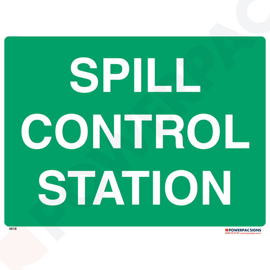 Warning Signs - Spill Control Station | Powerpac Group