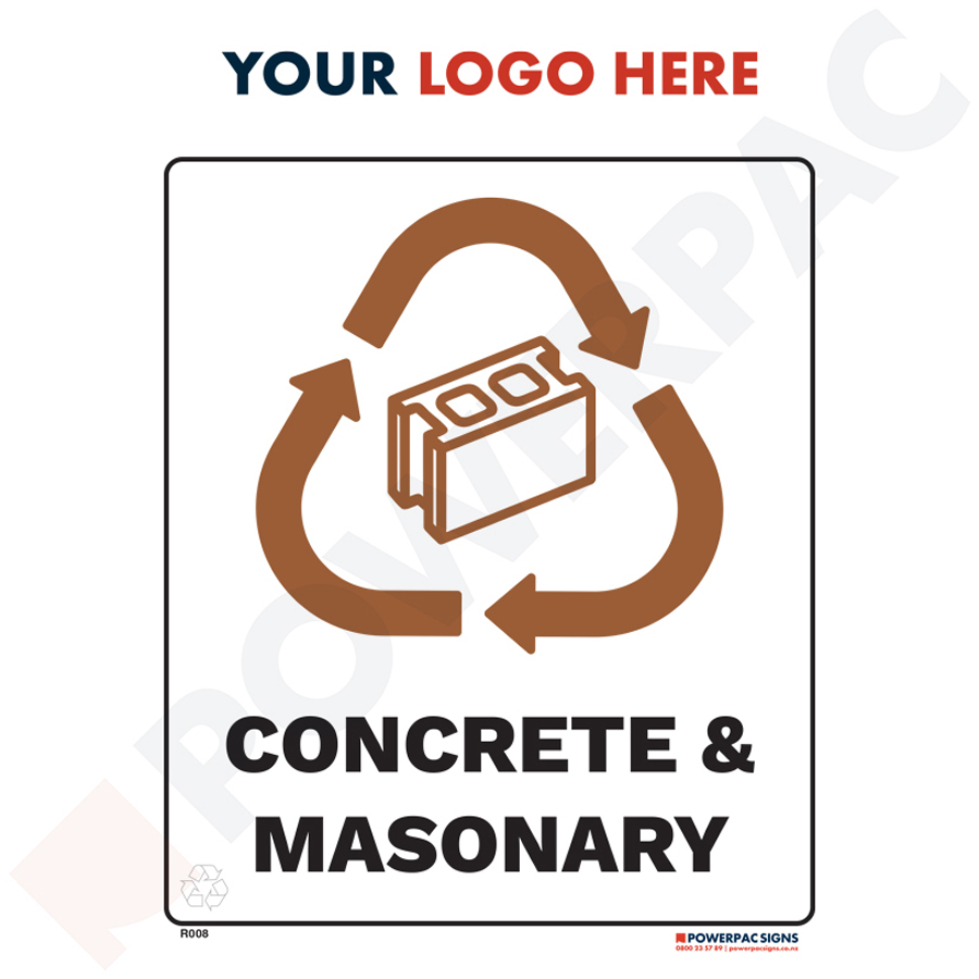 Recycling Signs - Concrete & Masonary | Powerpac Group