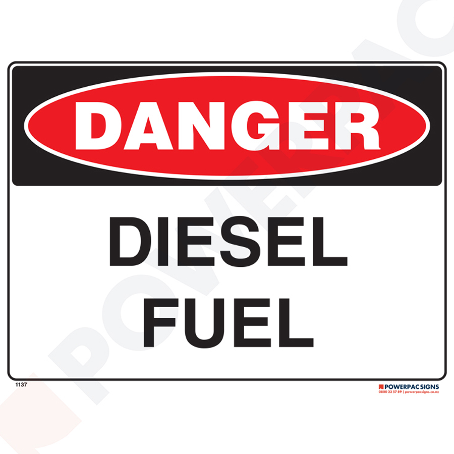 Danger Sign - Diesel Fuel | Powerpac Group