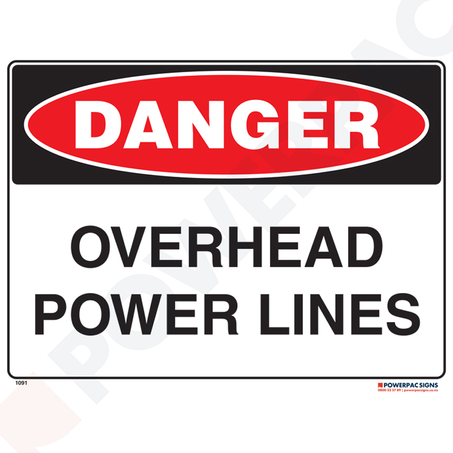 Danger Sign - Overhead Power Lines | Powerpac Group