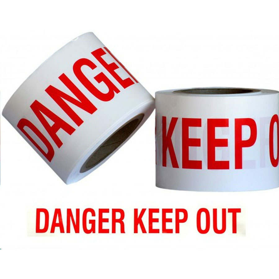 Barrier Tape Danger Keep Out 100m x 75mm | Powerpac Group