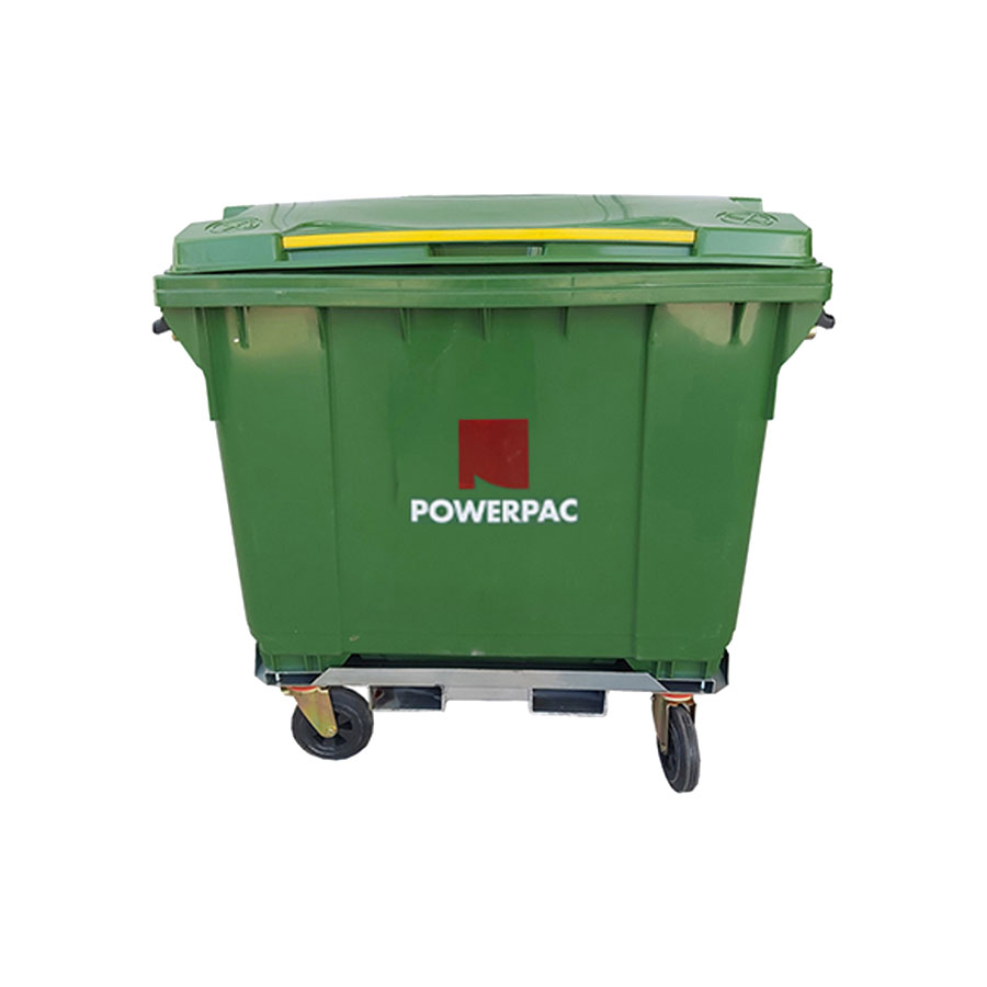 Wheelie Bin with Rotator Base - 660L | Powerpac Group